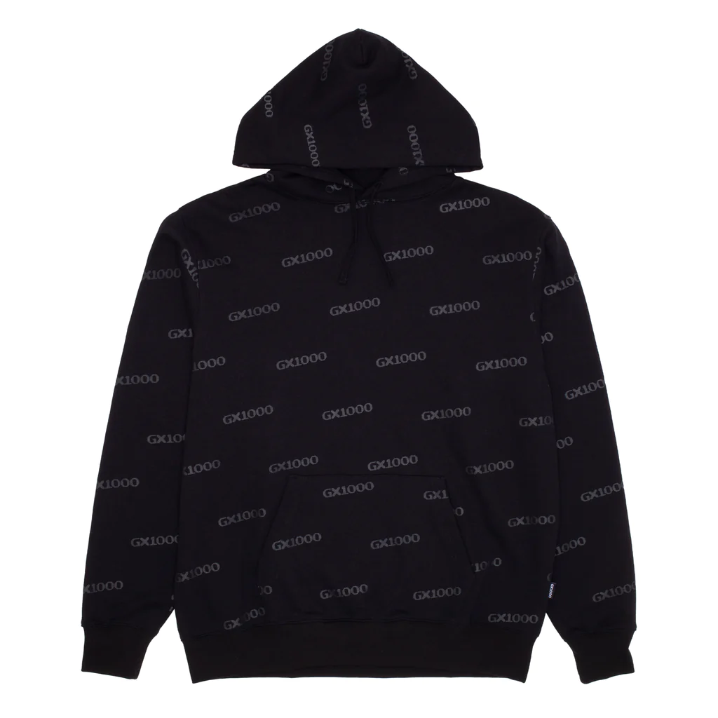 GX1000 OG AOP Hoodie Black | Extreme Skateshop