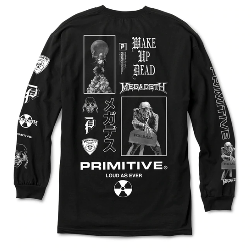 Primitive x Megadeth Loud Shirt LS Blk | Extreme Skateshop