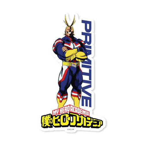 Primitive My Hero Academia All Might Sticker 12 x 7.5 cm | Extreme ...