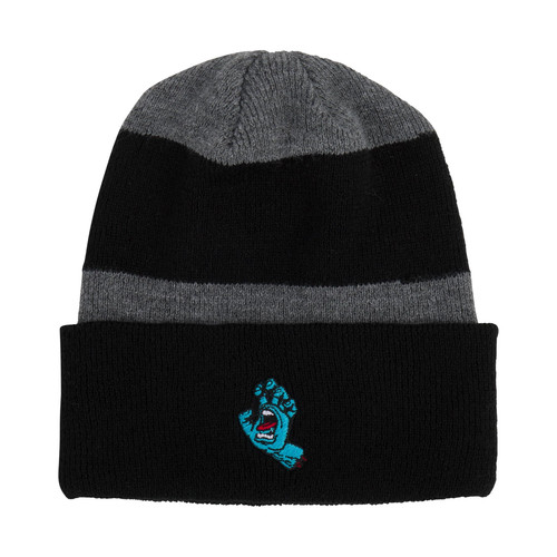 Santa Cruz Screaming Hand Beanie Long Shoreman Black/Charcoal | Extreme ...