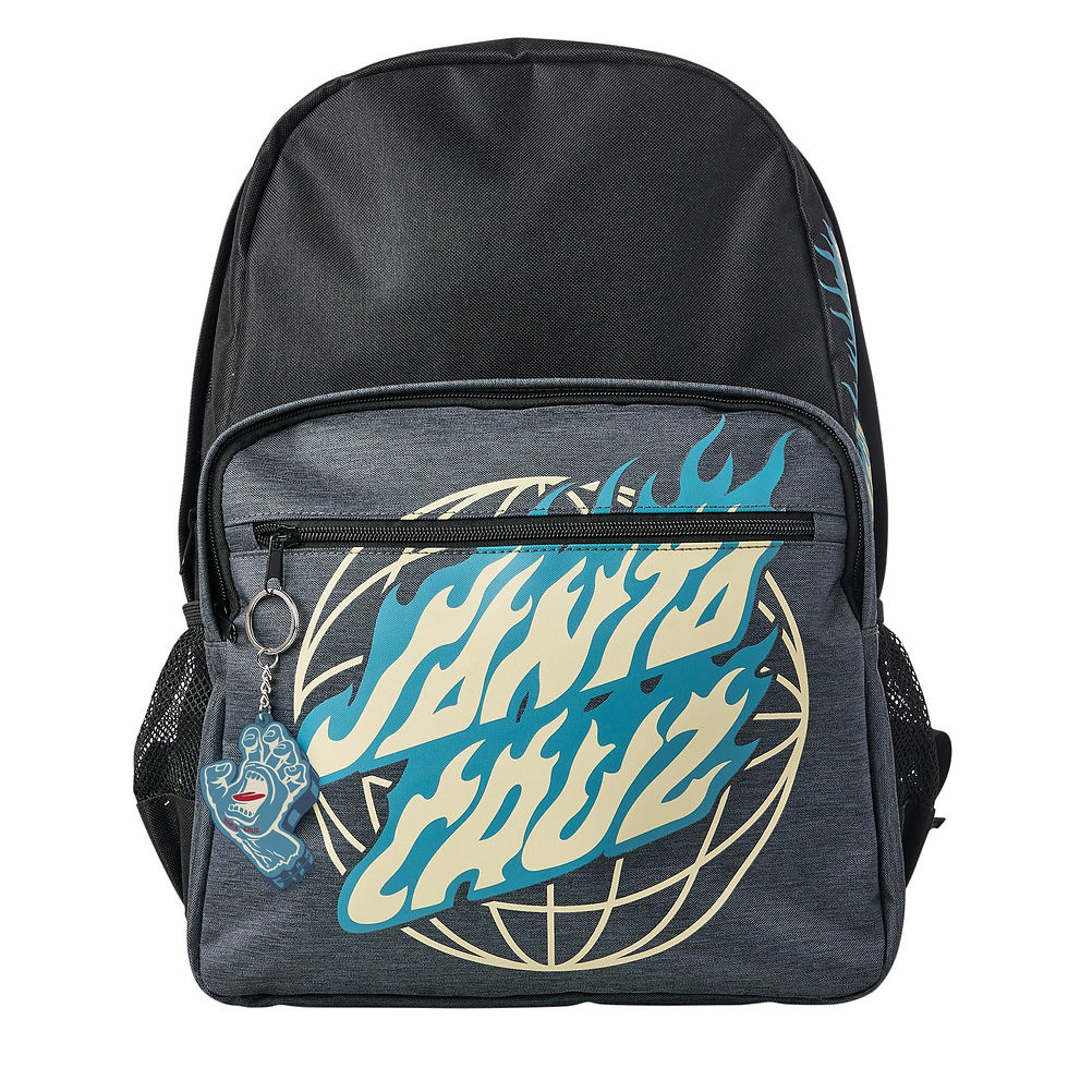Santa Cruz Global Flame Dot Backpack Black | Extreme Skateshop