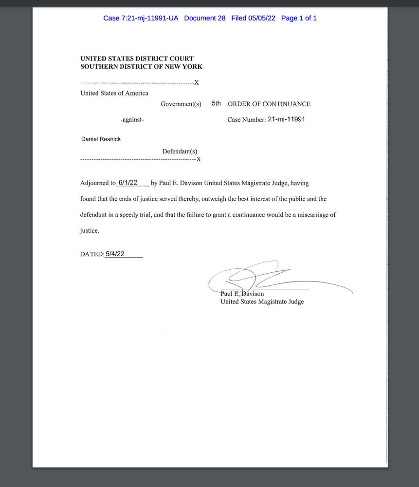 EXCLUSIVE: Resnick's new legal team in negotiations with government