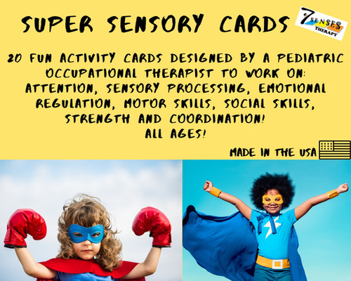 Super Sensory Cards (20 cards) | 7senseskids