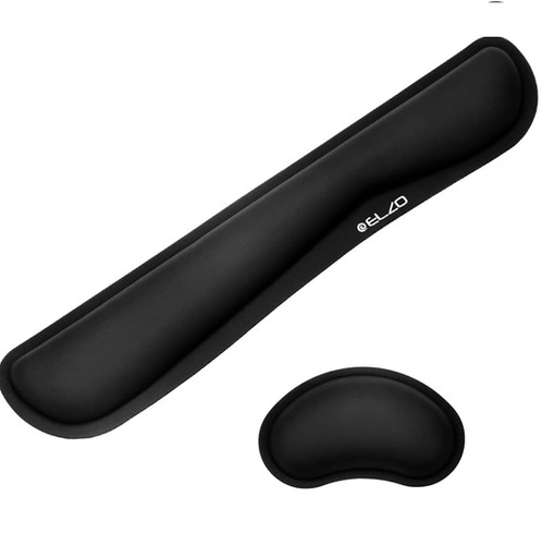 【Memory Foam】Elzo Leather Wrist Rest for Keyboard and Mouse | ielzo