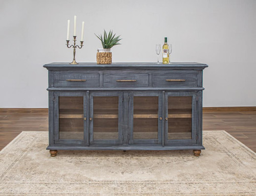 Vintage Blue Console Cabinet 9701CNSBL | Image Home