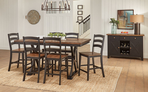 Ranch Extended Counter Height Table | Image Home