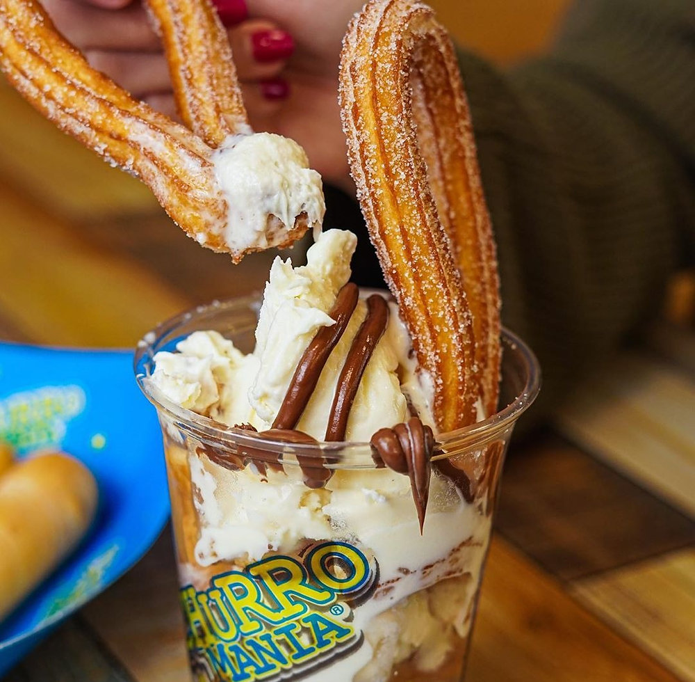 Churros and Ice-cream: an irresistible combination!