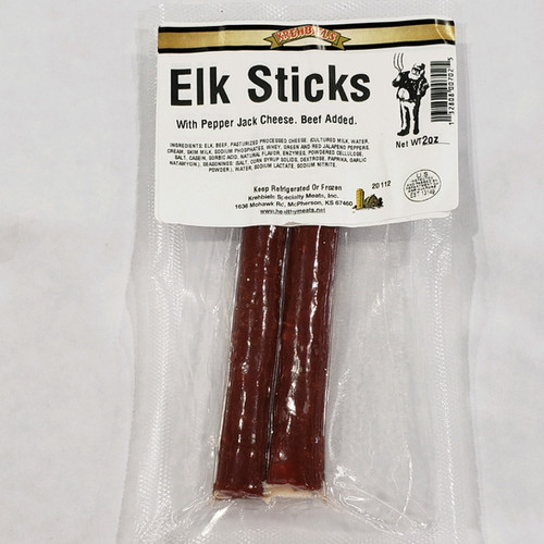 Elk Sticks(With Pepper Jack Cheese) (2 Oz.) | Krehbiels Meats