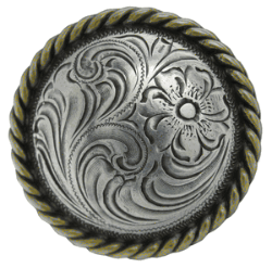 Antique Silver and Antique Roped edge | Hickman Saddlery