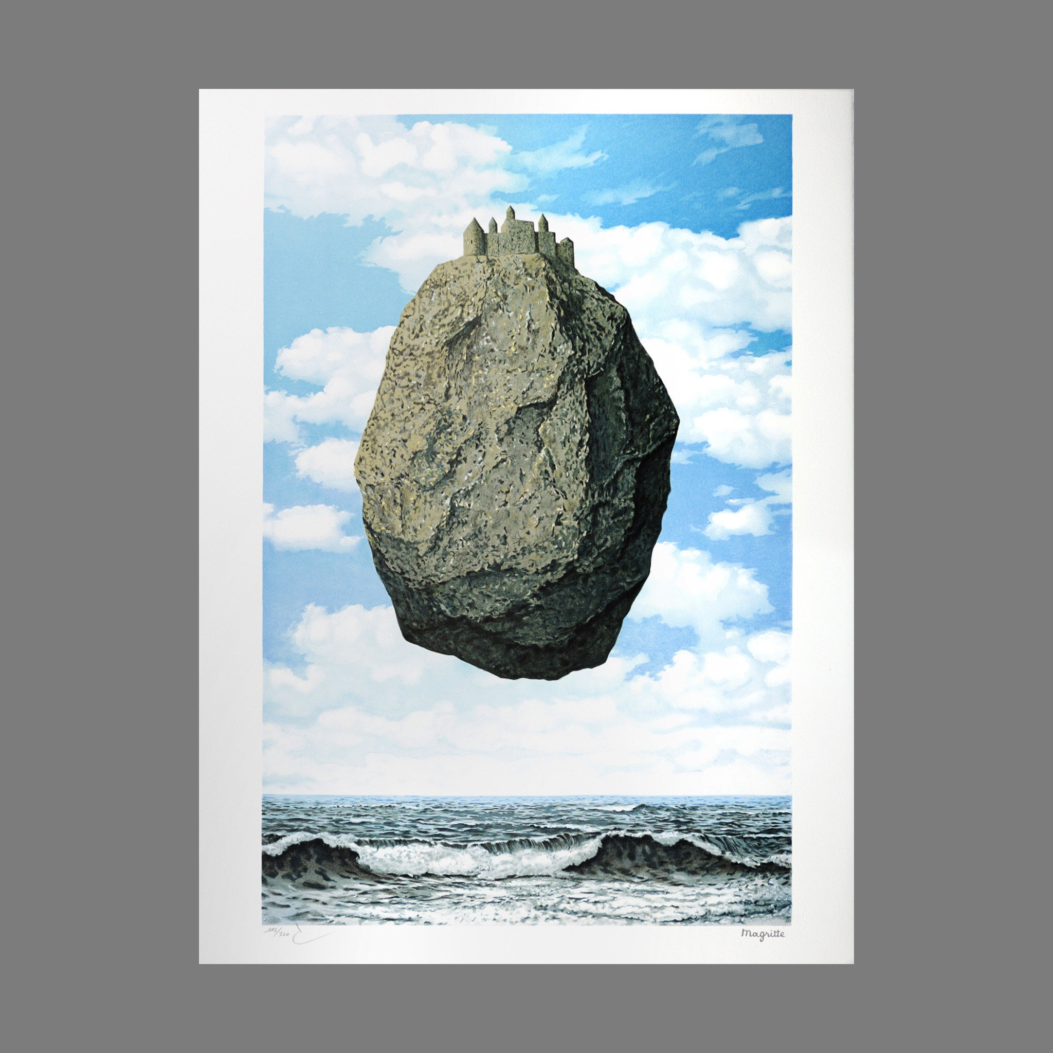 René MAGRITTE - Le Château des Pyrénées (The Castle of the Pyrenees)