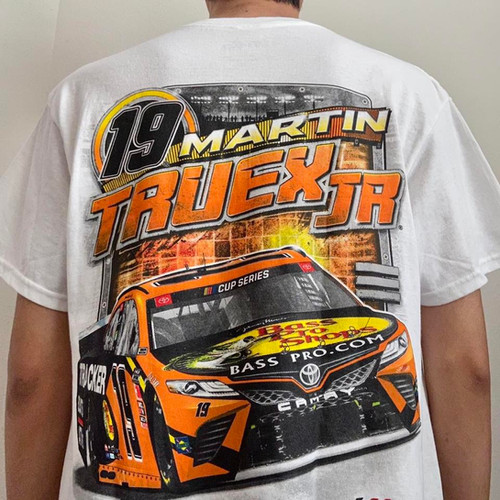 Vintage Martin Truex Nascar Graphics White Tee Shirt | Kaisers Closet