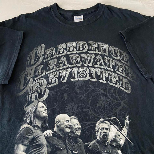 Vintage Creedence Clearwater Band Graphics Black Tee Shirt | Kaisers Closet