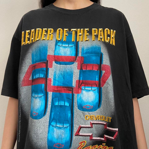 Vintage Chevrolet Racing 2000s Nascar Graphics Black Tee Shirt ...