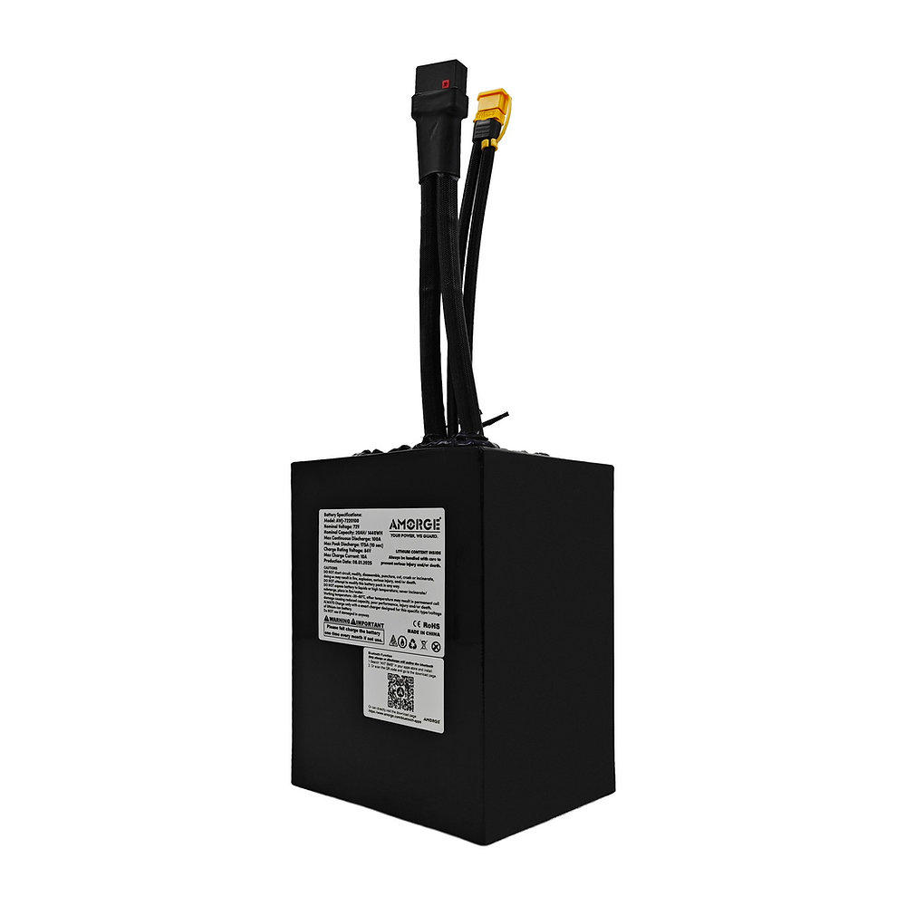 AMORGE 20S4P 72V 20AH 100A Lithium Battery Pack with ANT Bluetooth BMS ...