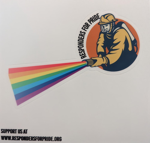 Firefighter Pride Sticker | Responders For Pride