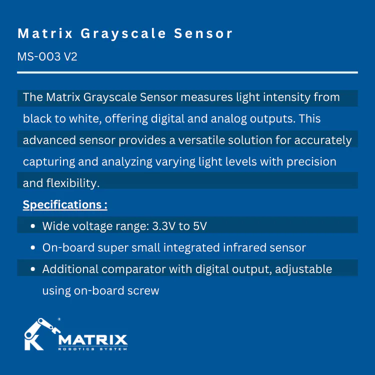 Matrix Grayscale Sensor Matrix Robotics
