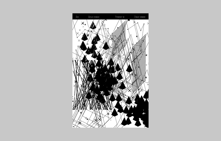 "Pyramids" Generative Posters | natalieminguez