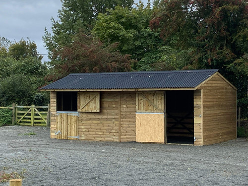 12ft x 24ft Timber Wooden Stable 16mm Cladding | Timber Stables