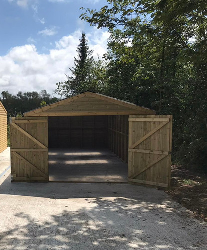 20ft x 30ft Heavy Duty Wooden Garage/ Workshop/ Garden Shed 25mm T&G ...