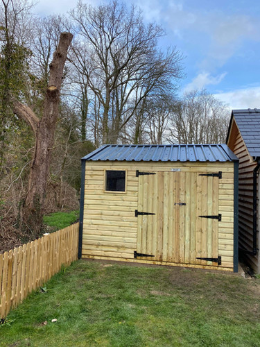 12ft x 16ft Reverse Apex Shed/ Workshop with Metal Roof 25mm Cladding