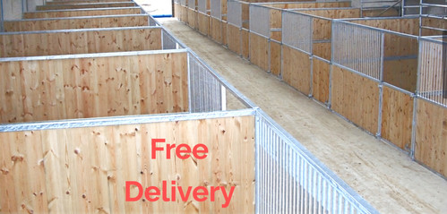Internal Stables Equestrian American Barn Softwood Infill 3m x 3m ...