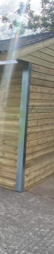 GALVANISED STEEL ANGLE STRIPS CORNER SET 4X | Timber Stables