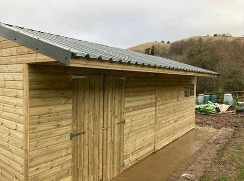 12ft x 20ft Stable Shape Shed Workshop 25mm T&G Cladding | Timber Stables