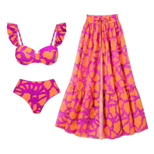 Rosetta 3 Piece Swimsuit Set | My Way Collection