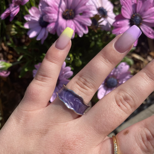 Purple ocean ring | ByPletten