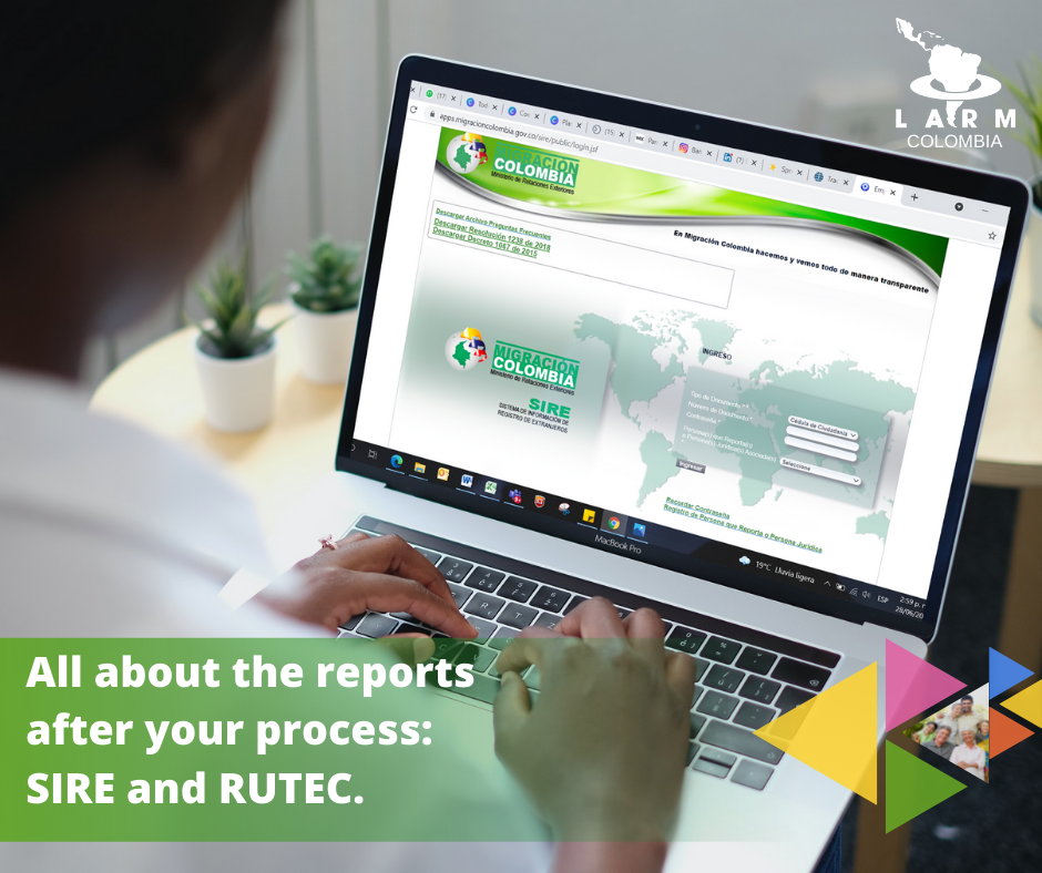 All about the reports after your process: SIRE and RUTEC.