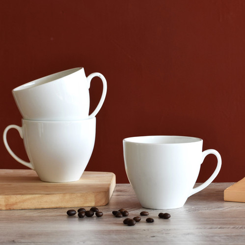 Set of 6 Clay Craft Bone China GH Big Coffee & Milk Mug | Spaces Inside