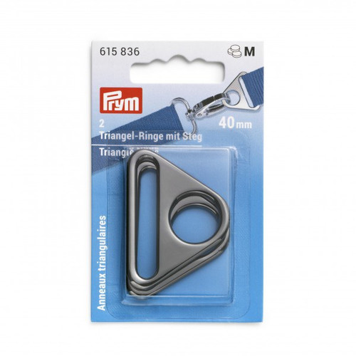 Prym Triangle Hooks 40mm - Gunmetal | Steel City Fabrics