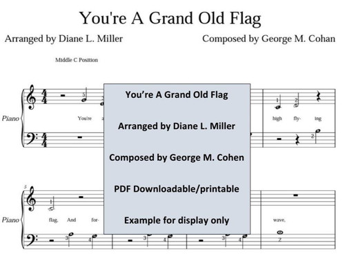 You're A Grand Old Flag Downloadable/Printable | millermusicstudios