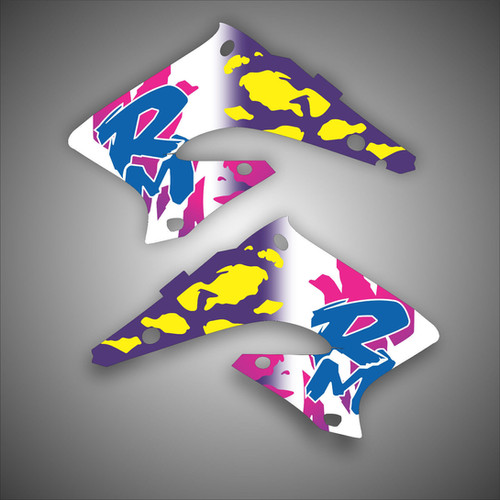 SUZUKI RMZ 250 2004 - 2017 4 STROKE GRAPHICS STICKER KIT DECALS RETRO ...