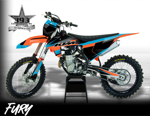KTM SX - SXF 2019 - 2022 125 250 350 450 EXC Full Graphics Kit Fury ...