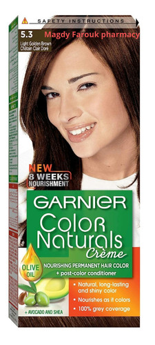 Garnier color naturals 5.3 light golden brown | Pharmacy Hurghada