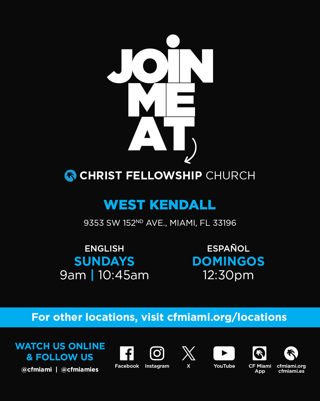 Christ Fellowship Church | Join Us For Worship | Sundays 9 & 10:45 AM ...
