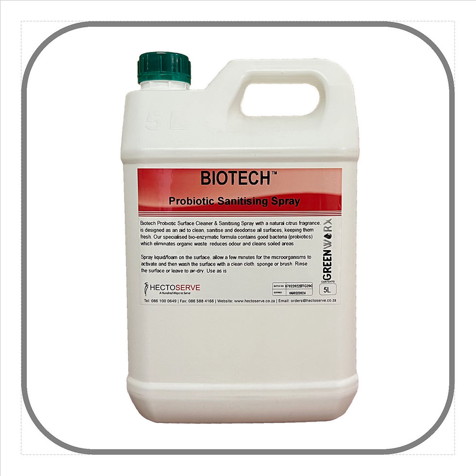 Biotech Surface Cleaner & Sanitising Spray 5L | hectoserve