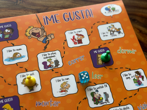 ¡ME GUSTA! Spanish Board Game for Kids! | micaminospanish