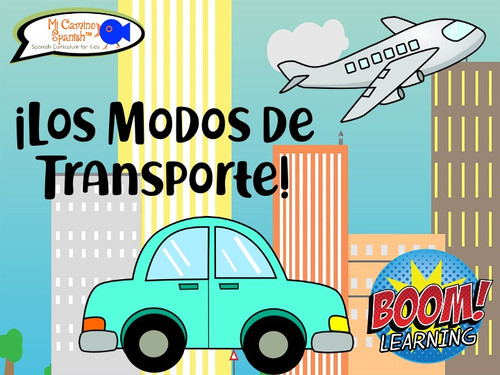 "Los Modos de Transporte"~ Boom Cards! (Modes of Transportation ...