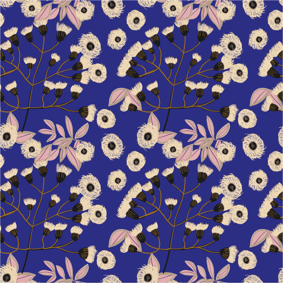 Acacia | blue (wallpaper) | solidandpattern