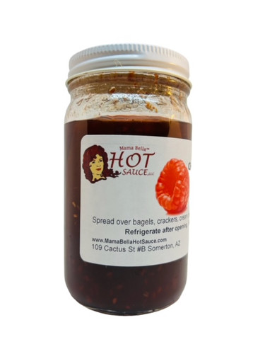 Raspberry Chipotle Pepper Jelly | Mama Bella Hot Sauce
