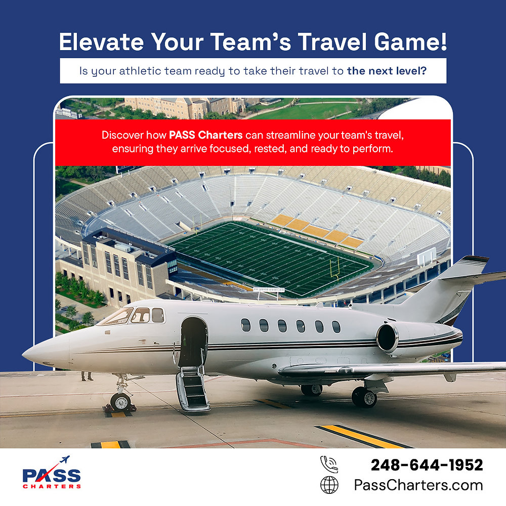College Team Travel Made Easy with PASS Private Jet Charters