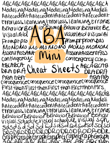 Mini cheat sheets for RBTs, BCBAs, students | The Mindful Learner