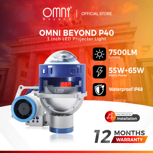 [OMNI BEYOND] P40 Series LED Bi-Projector Lens Kits Audio | OMNI Beyond