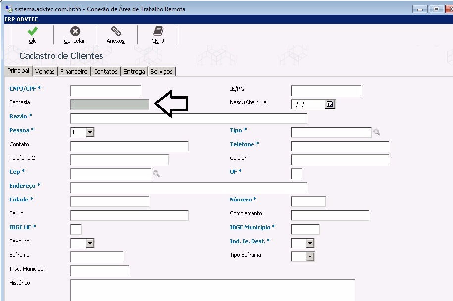 Campo obrigatório em 3 passos | advtec