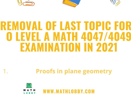 Secondary 4 Math Notes