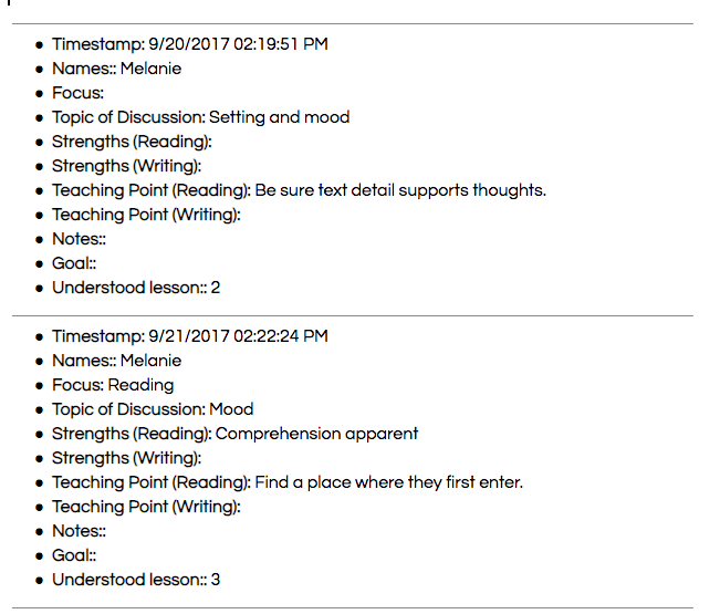 Student Conferencing in Middle School English Language Arts