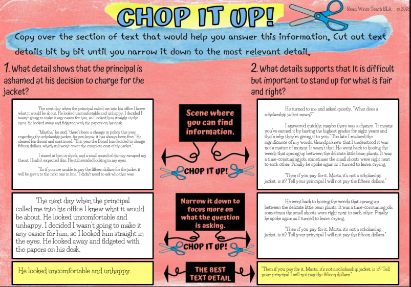 Citing Concise Textual Evidence: Avoiding "Quote Plopping"