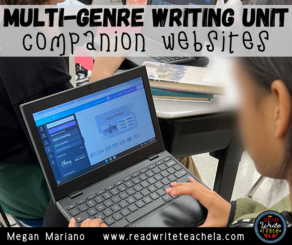 Multi-Genre Writing Unit: Companion Websites Based on a Book